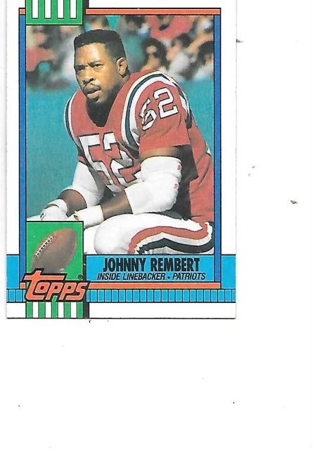 CARTE DE FOOTBALL Johnny Rembert 1990 Topps #430 New England Patriots ...