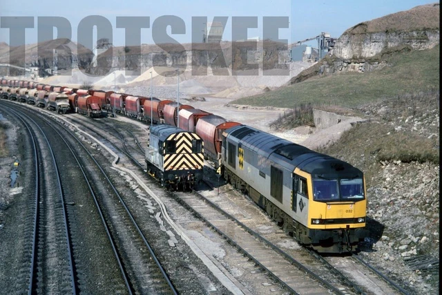 35MM SLIDE BR British Rail Diesel Loco Class 60 60032 Peak Forest 1995 ...