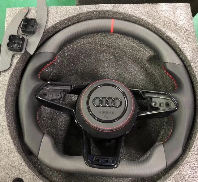 AUDI C6 C7 A6 S6 RS6 A7 S7 RS7 Carbon Fibre Alcantara Leather Steering ...