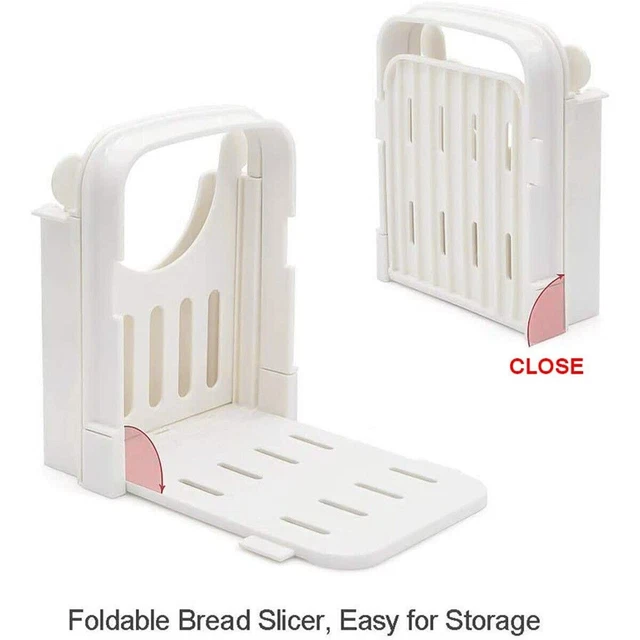 BREAD SLICER FOLDABLE Toast Slicer Adjustable Toast Slicing Machine Hot ...
