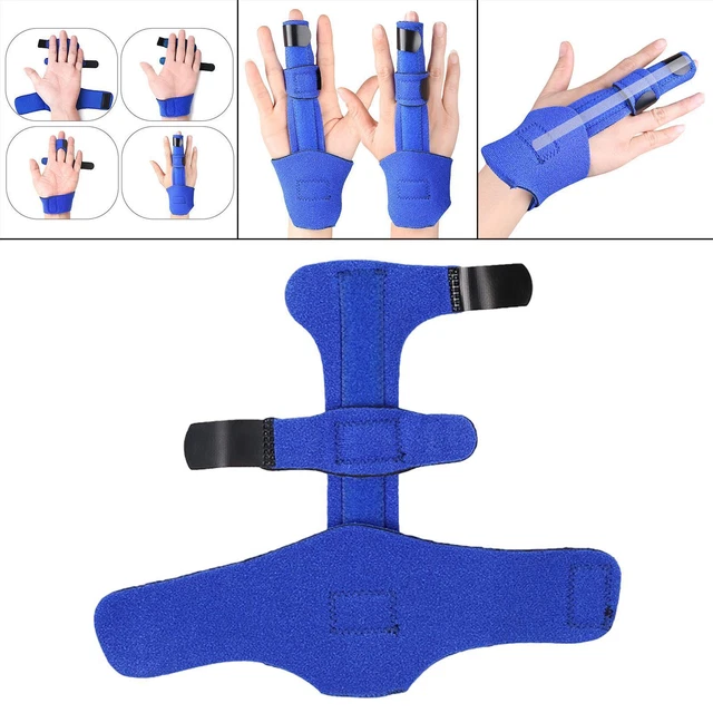 FINGER SPLINT DETACHABLE Adjustable for Sprains Straightening Broken ...
