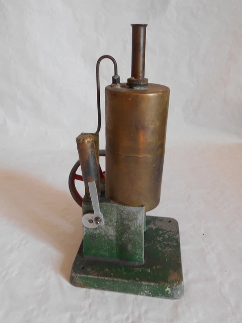 VINTAGE UPRIGHT STEAM engine Live steam Vertical boiler french 1950s ...