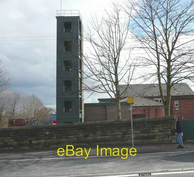 PHOTO 6X4 FIRE Station practice tower, Cleckheaton Seen from Westgate ...