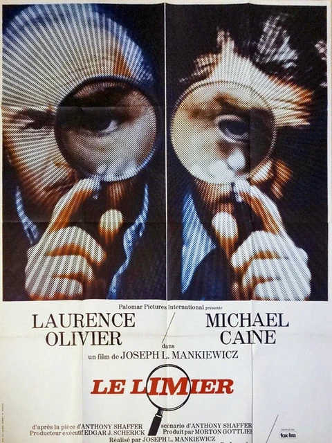 AFFICHE PLIÉE 120X160CM LE LIMIER (SLEUTH) 1972 Laurence Olivier ...
