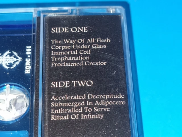 RARE MORPHEUS DESCENDS - Ritual of Infinity Blue Audio Cassette Tape ...