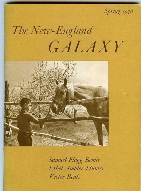 HISTORY-NEW ENGLAND GALAXY Magazine, Spring 1970, Bemis, Hunter, Beals ...