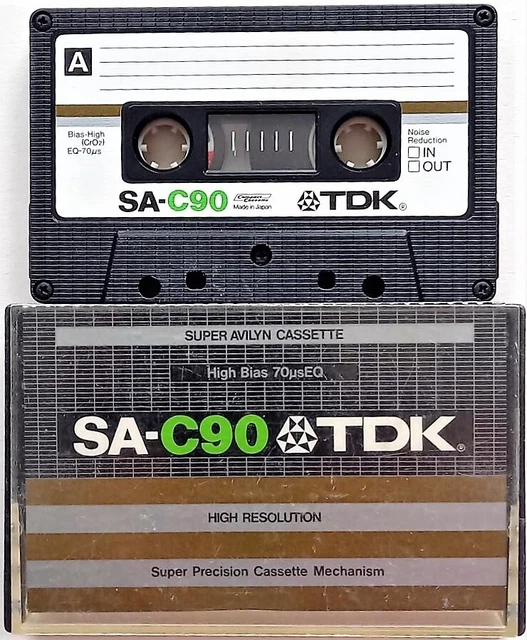 TDK SA-C90 SUPER Avilyn Vintage Cassette Tape, High Bias Used, Made in ...