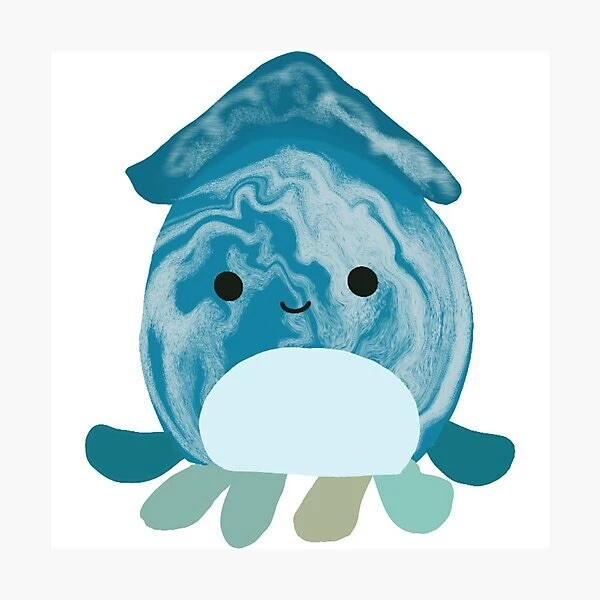 SQUISHMALLOW LANDON THE Squid 10” HTF Rare AUS Exclusive BNWT EUR 25,08 ...