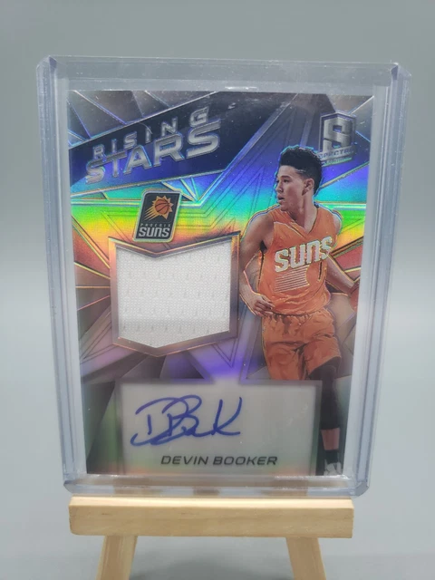 2016-17 DEVIN BOOKER Spectra Rising Stars patch auto /199 Phoenix Suns ...