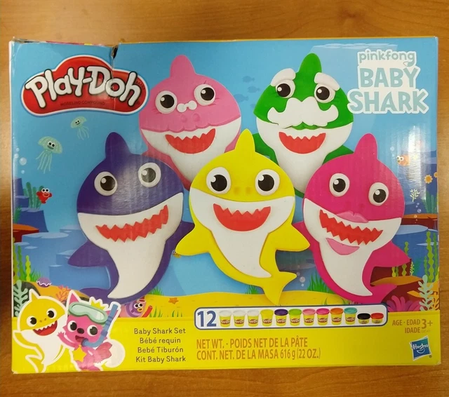 HASBRO PLAY-DOH PINKFONG Baby Shark Set Kit Baby Shark DAMG BOX 2C £28. ...