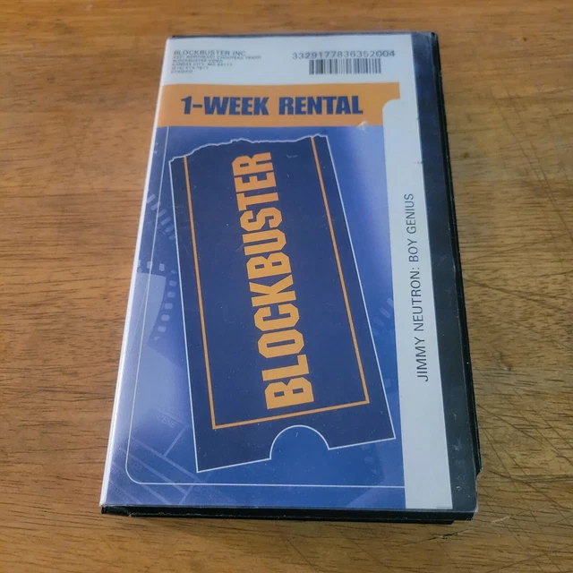 JIMMY NEUTRON: BOY Genius VHS Blockbuster Clamshell Rental £14.88 ...