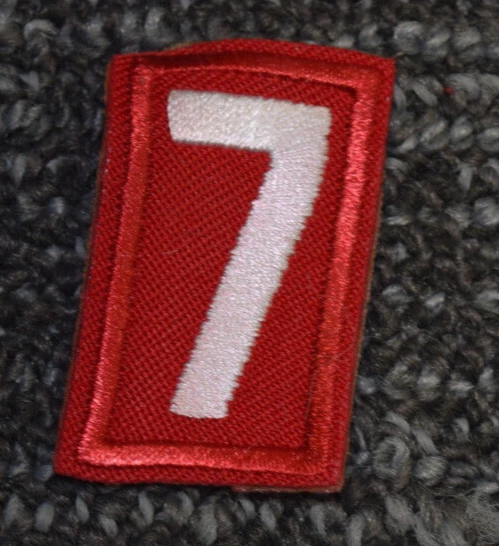 CUB SCOUT BSA Pack Number 7 Uniform Embroidered Sleeve Patch Red White ...
