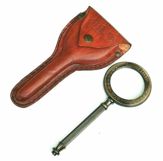 ANCIENNE LOUPE LAITON massif vintage loupe marine cadeau de collection ...