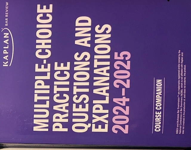 MULTIPLE-CHOICE PRACTICE QUESTIONS & Explanations 2024-2025/ USED £79. ...