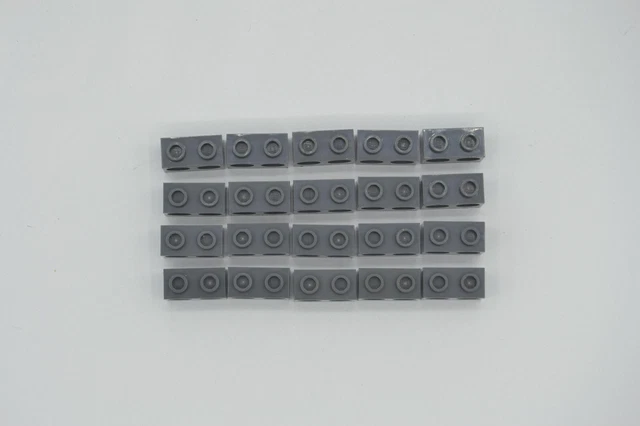 LEGO 20 X Technic Brick New Dark Grey Dark Bluish Gray Brick 1x2 32000 ...