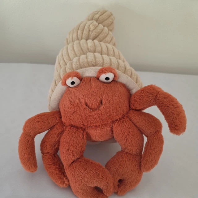 JELLYCAT HERMAN HERMIT Soft Ocean Plush Crab In Shell £31.90 - PicClick UK