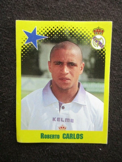 ROBERTO CARLOS REAL MADRID French issue sticker 456 FOOT 98 PANINI 1998 ...