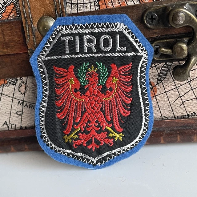 VINTAGE PATCH TIROL Tyrol Austria Skiing Coat of Arms Sew On Cloth Badge £7.50 - PicClick UK