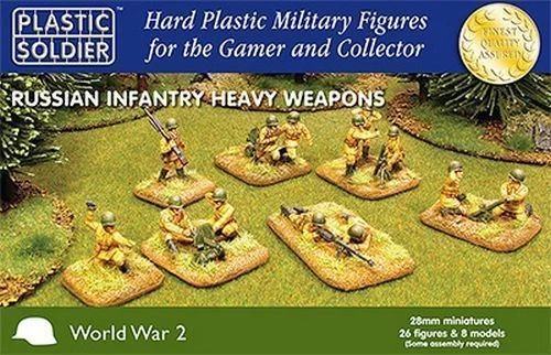 28MM RUSSIAN INFANTRY Heavy Weapons - Plastic Soldier Company - Ww2 ...