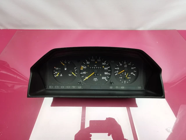 MERCEDES W124 C124 S124 Instrument cluster speedometer km/h EUR 136,36 ...