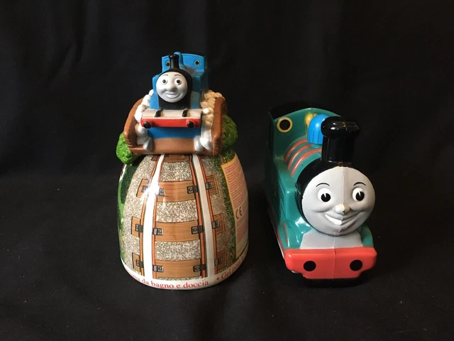 THOMAS THE TANK ENGINE x 2 VINTAGE BUBBLE BATH SOAKIE BOTTLES £19.99 ...
