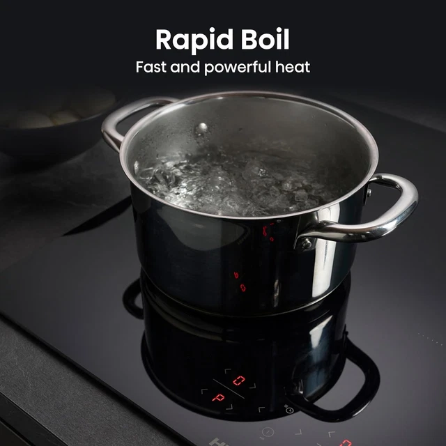 HISENSE HI6401BSC BUILT-IN 60cm Induction Hob Ceramic Glass Panel ...