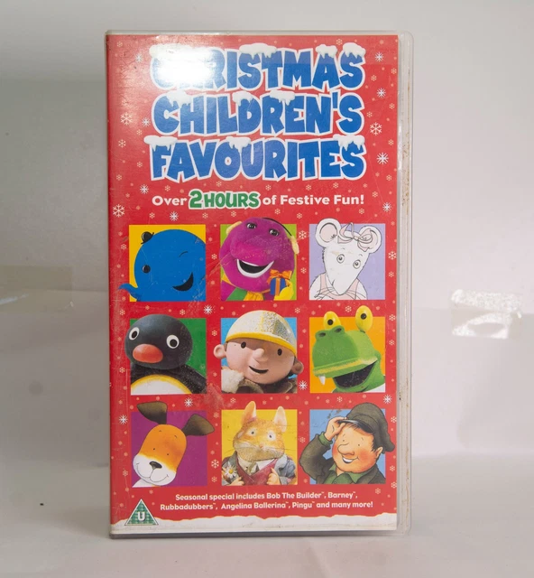 CHRISTMAS CHILDREN'S FAVOURITES Double VHS Boxset - Pingu, Barney, Bob ...