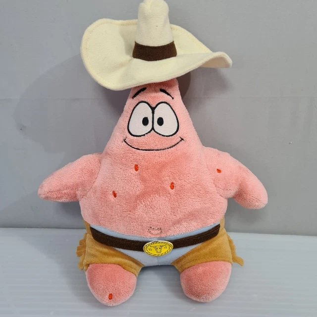SPONGEBOB SQUAREPANTS PATRICK Cowboy Nickelodeon Plush Soft Toy 2009 ...