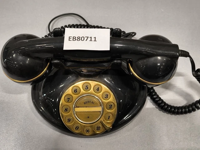 VINTAGE BLACK ROTARY Phone - Fully Working, Classic Design £36.11 ...