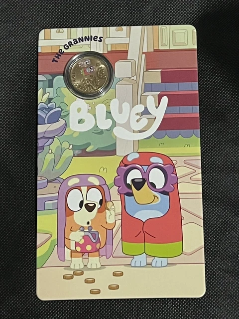 BLUEY COIN DOLLARBUCK 2024 The Grannies $1 Dollar ROYAL AUSTRALIAN MINT ...