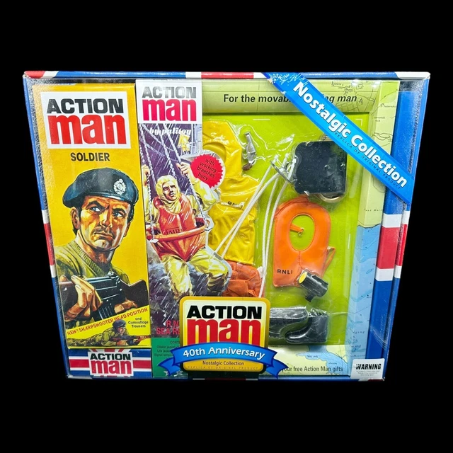 HASBRO 40TH ANNIVERSARY NOSTALGIC COLLECTION ACTION MAN RNLI SEA RESCUE ...