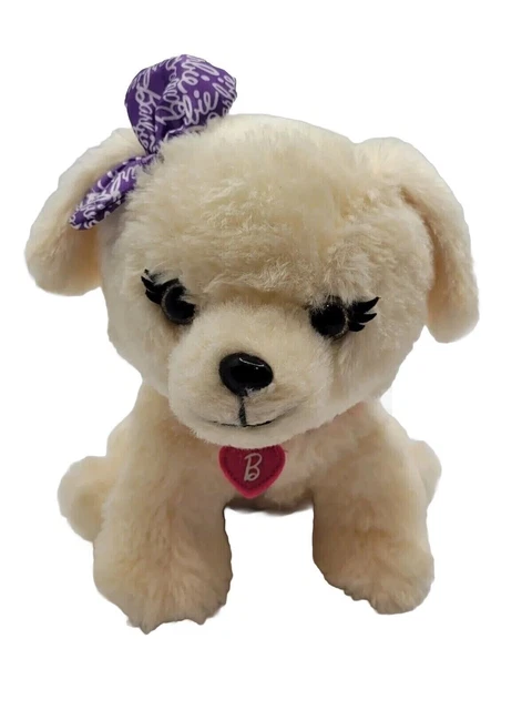 BARBIE PUPPY DOG with LIGHT & SOUND BY MATTEL 8"PLUSH SOFT TOY BARBIE ...
