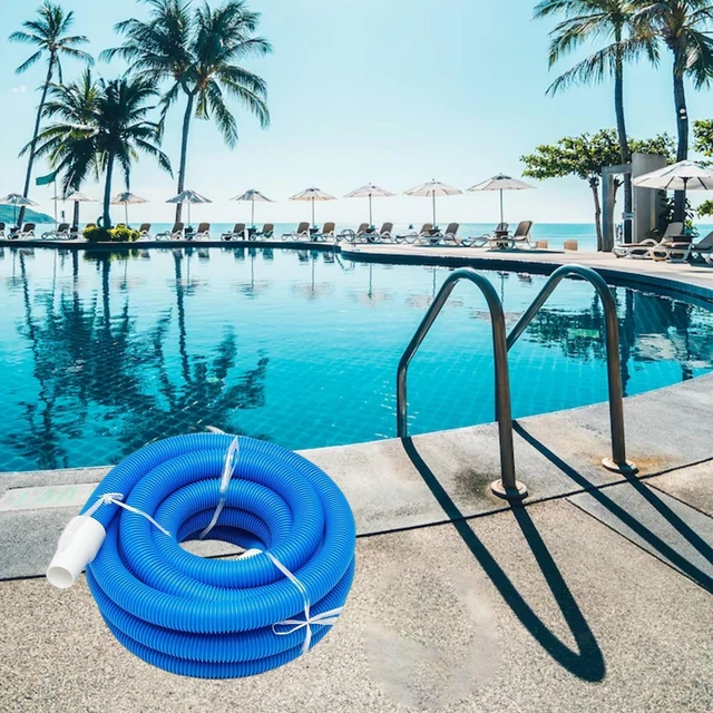 SWIMMING POOL HOSE w/ Swivel Cuff Ground Pools Vacuum Hose Flexible ...