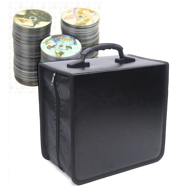 2 PACK 400 Capacity DVD Binder Case CD Wallets Storage Organizer Holder ...