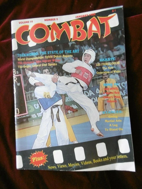1980S UK MARTIAL Arts Magazine COMBAT VL14# 2,Taekwondo Worlds,Jackie ...