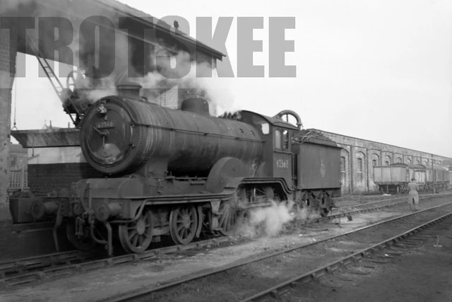 LARGER NEGATIVE BR British Rail Steam Loco 62568 Class D15 Lincoln St ...