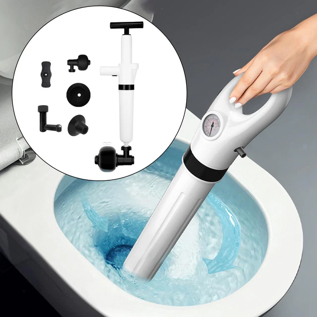 HIGH PRESSURE TOILET Plunger Kit Air Drain Blaster Kit for Bathtub Home ...