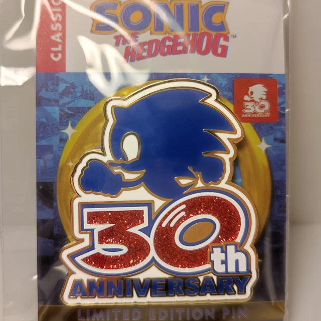 SONIC THE HEDGEHOG 30th Anniversary Enamel Pin Limited Edition Official ...