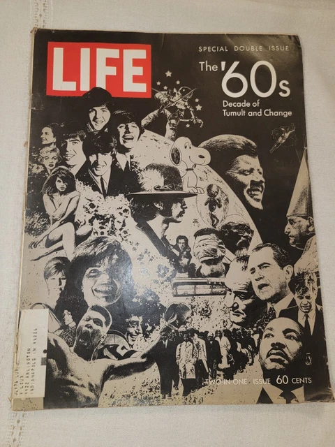 LIFE MAGAZINE SPECIAL double issue The 60's December 26 1969 £15.47 ...