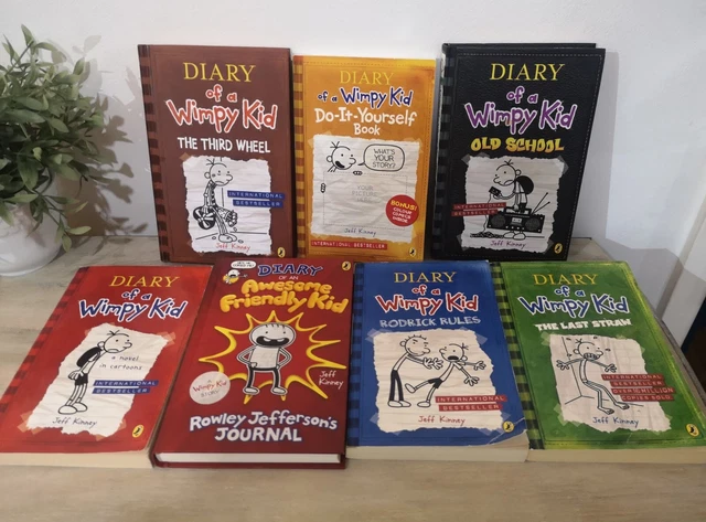 DIARY OF A Wimpy Kid par Jeff Kinney Books Bundle X 7 HB & Pb Do It ...