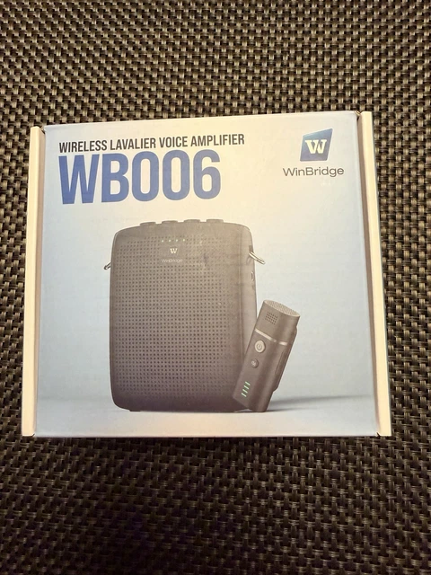 BRAND NEW WB006 Wireless Voice Amplifier with Bluetooth Lavalier ...