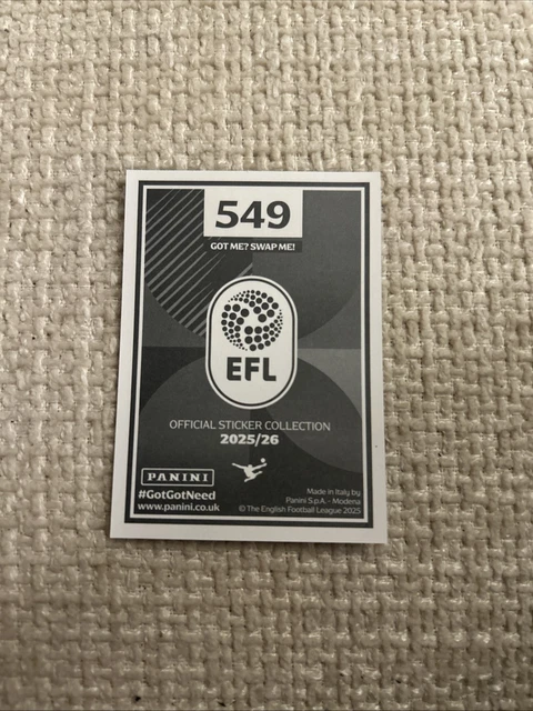PANINI EFL 2025/26 Sticker Exeter City FC Badge 549 £1.16 - PicClick UK