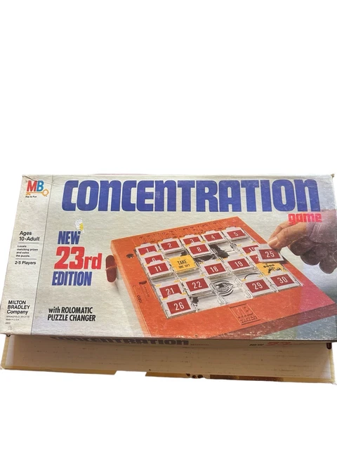 MILTON BRADLEY CONCENTRATION Game 1979 23rd Edition £9.14 - PicClick UK