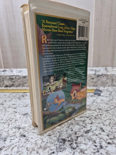 BAMBI VHS 55TH Anniversary Limited Edition Disney Classic Family £5.30 ...