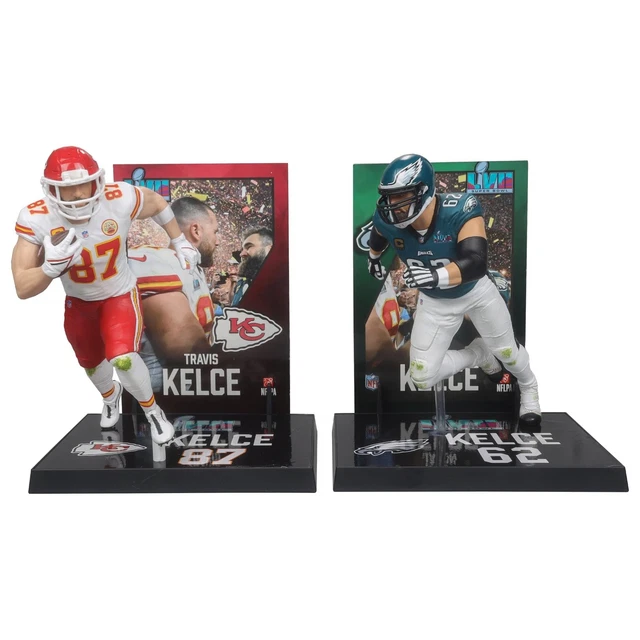 MCFARLANE TRAVIS KELCE/JASON Kelce(Chiefs/Eagles) NFL 7" Figur ...