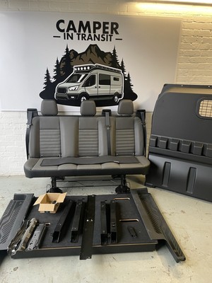 FORD TRANSIT CUSTOM Crew Cab Conversion Kit Bench Rear Seats Limited ...