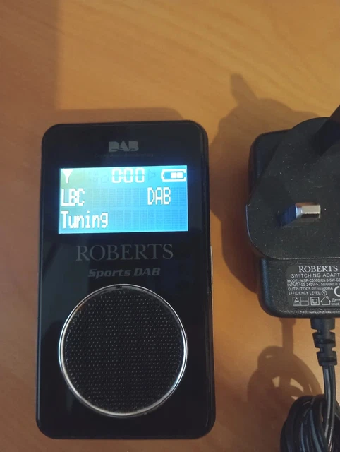 ROBERTS SPORTS DAB Radio DAB/DAB+/FM RDS Rechargeable Pocket Radio ...