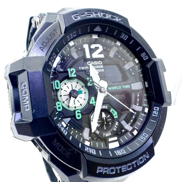 CASIO G SHOCK G 1100 Sky Cockpit Waveceptor Tough Solar Multi Band 6 £ ...