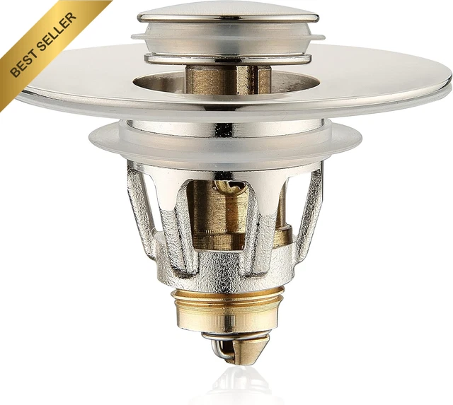 UNIVERSAL BATHROOM SINK Stopper - Bounce Wash Basin Drain Filter ...