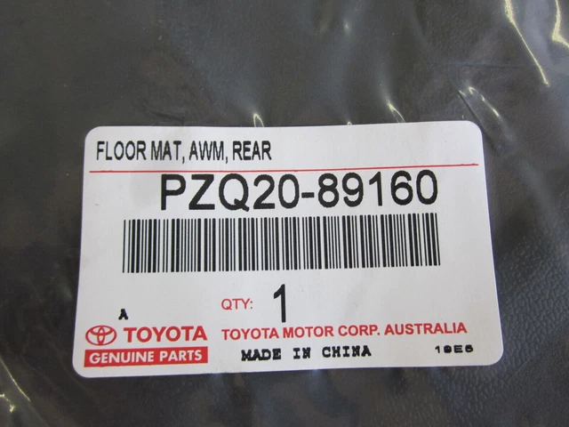NEW GENUINE TOYOTA HiLux DUAL CAB REAR RUBBER FLOOR MAT (Auto, Aug ...